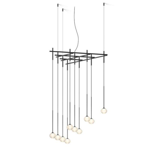 Vibia Algorithm 0825 10-Light Triangular Pendant Lamp