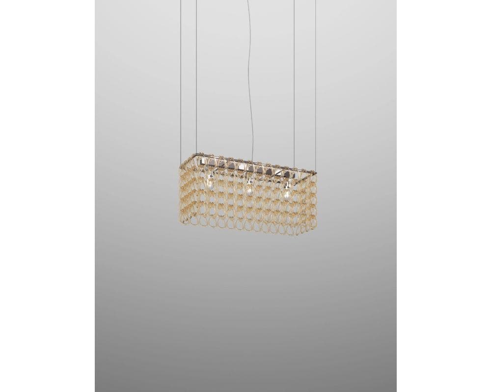 Vistosi Minigiogali Rectangular Suspension Lamp