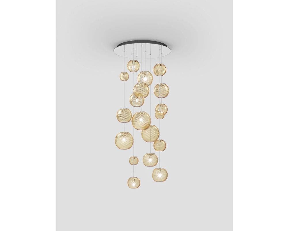 Vistosi Oto Rain Circle Suspension Lamp