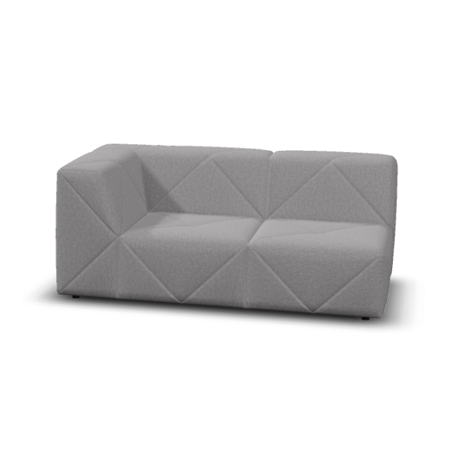 Moooi BFF Modular Sofa - Double Element Single Armrest High, Right