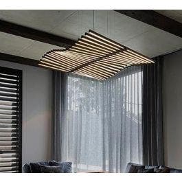 Vibia Rhythm 2121 20-Strip Horizontal Down Pendant Lamp